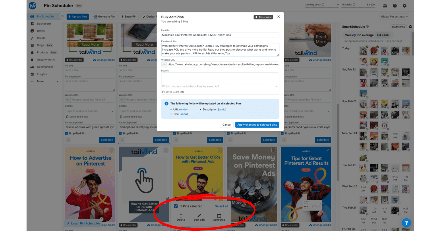How to Schedule 100+ Pins for 1 Piece of Content - Tailwind Blog