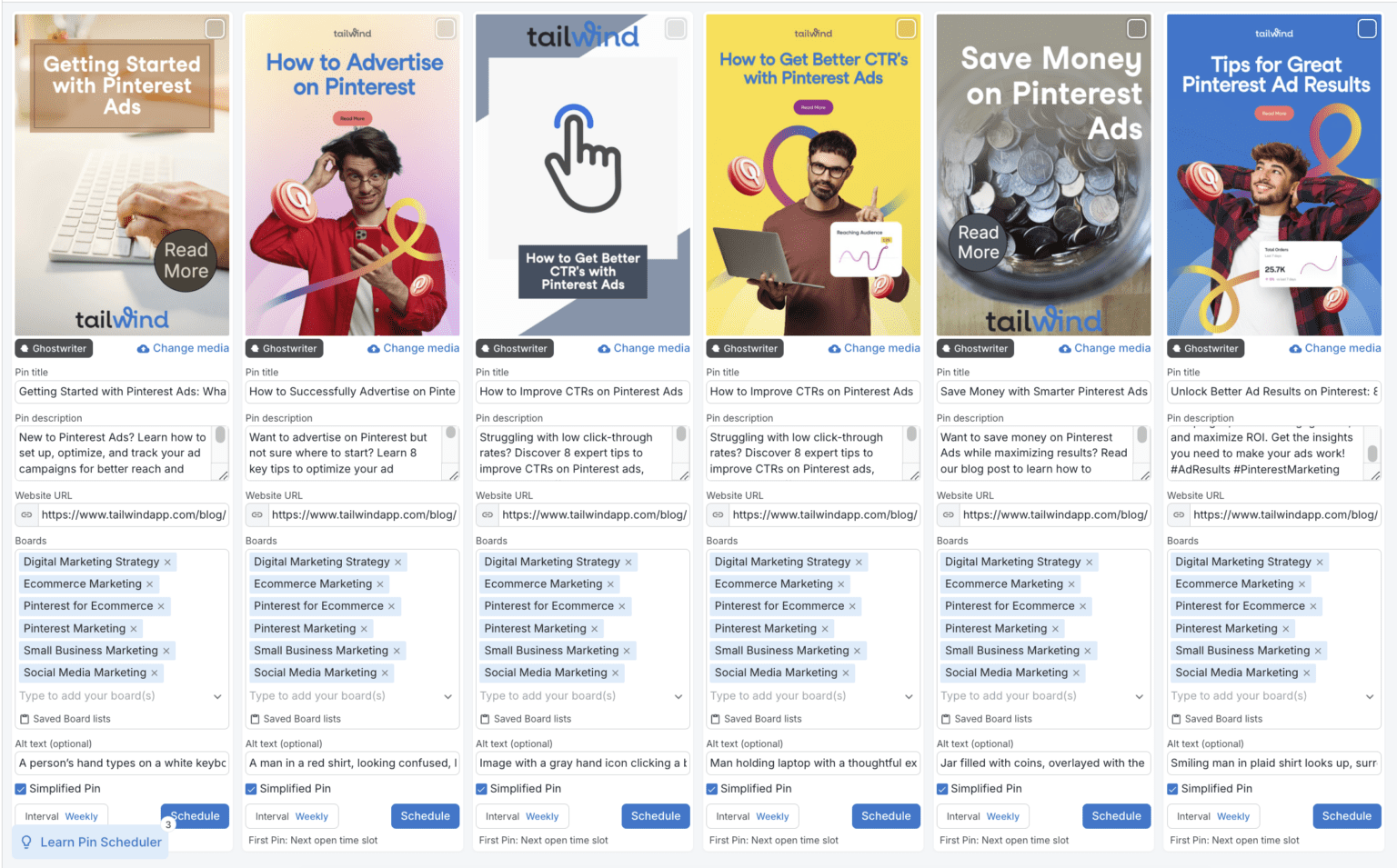 How to Schedule 100+ Pins for 1 Piece of Content - Tailwind Blog
