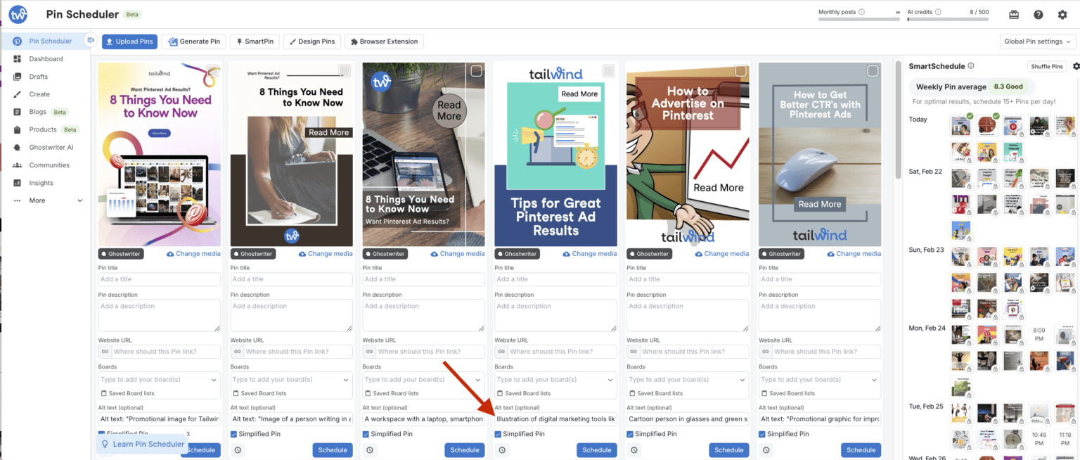 How to Schedule 100+ Pins for 1 Piece of Content - Tailwind Blog